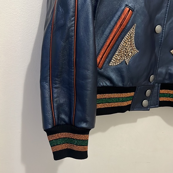 Coach | Jackets & Coats | Nwt Coach Shrunken Leather Varsity Jacket In ...